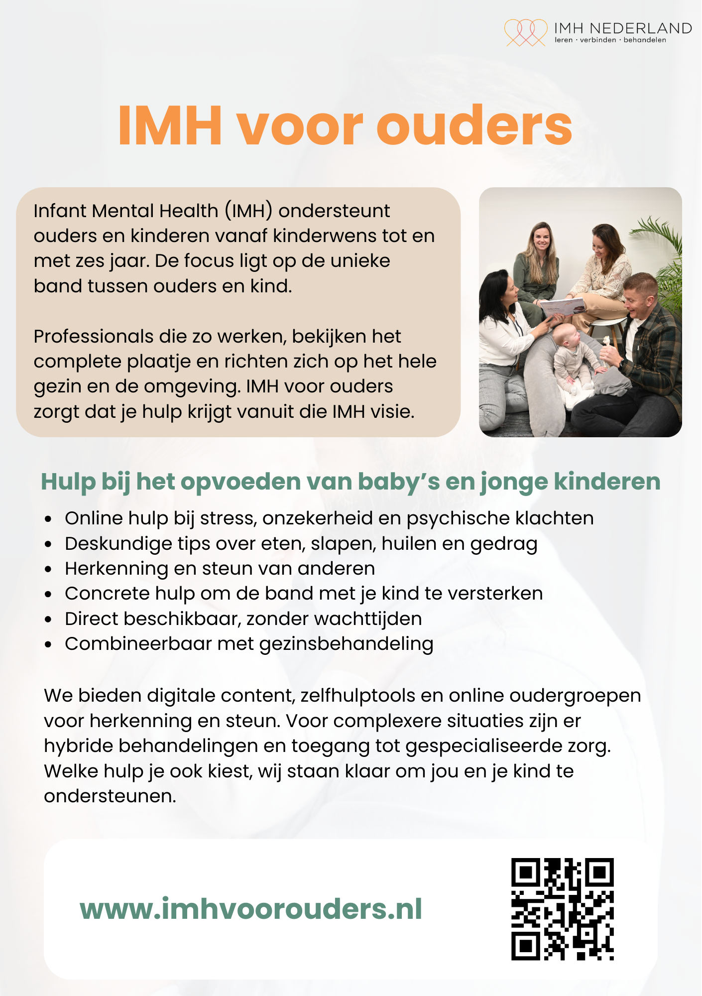 Integrale Gezinspoli | IMH visie | Implementatie — IMH Nederland